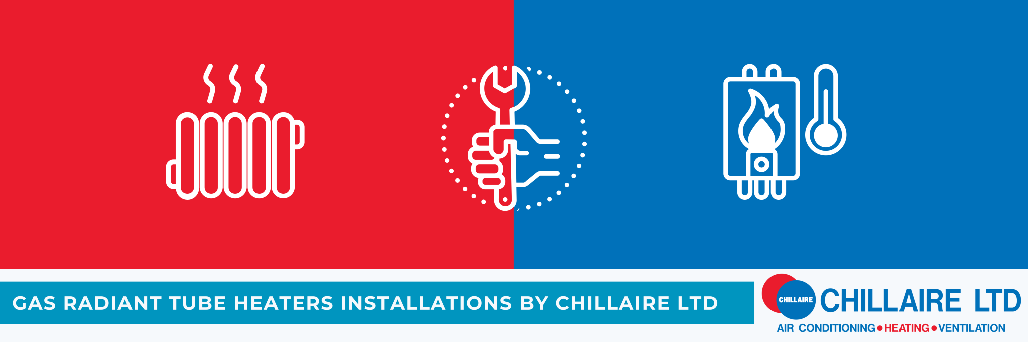 Gas Radiant Tube Heaters Installations | Chillaire Ltd