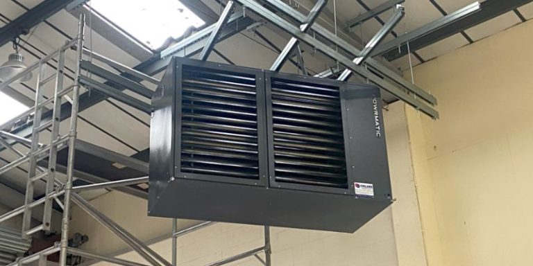 Powrmatic LX120F Gas Fired Heater Installation in Coventry